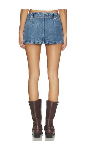 Free People Hera Studded Denim Mini Skirt