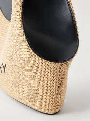 Givenchy Facet Embroidered Raffia Tote - Neutrals