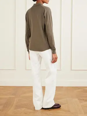 Auralee Giza Fine Knit Cotton Shirt