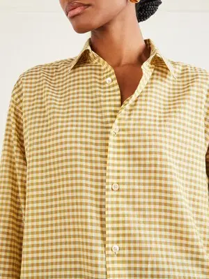 Auralee Check Cotton Shirt