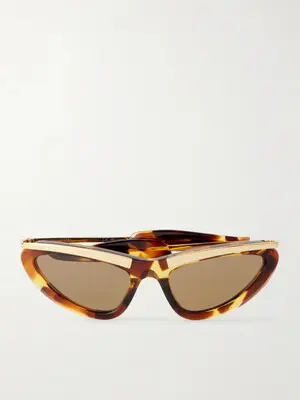 Bottega Veneta Cat Eye Sunglasses - Tortoiseshell