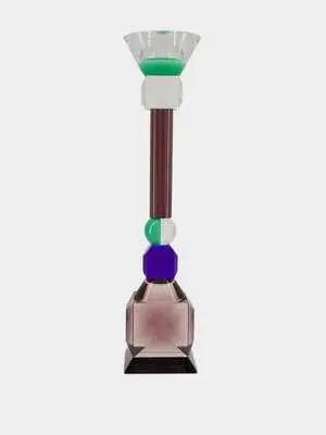 REFLECTIONS COPENHAGEN Torre Crystal Candlestick - Multicolour