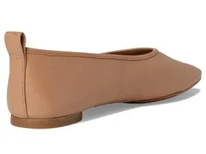 Vince Vivian Leather Square Toe Slip-on Flats