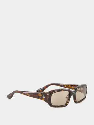 PORT TANGER Mektoub Rectangular Sunglasses - Brown