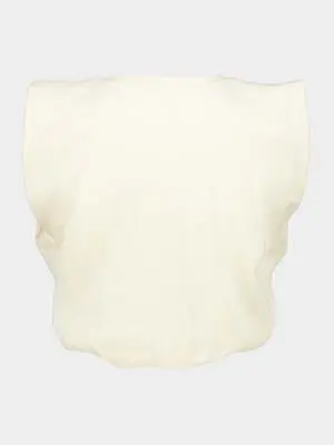 Johanna Ortiz Ecru Cotton Elastomer T-shirt