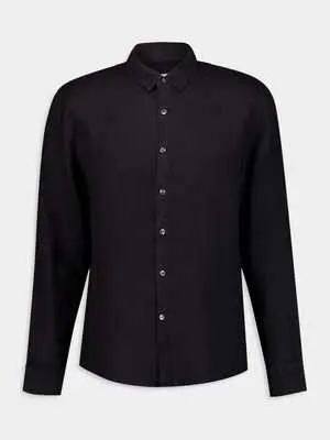 JAMES PERSE Classic Linen Shirt - Black