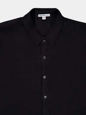 JAMES PERSE Classic Linen Shirt - Black