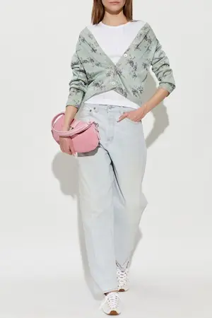 GANNI Textured Appliqué Top