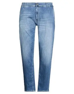 DONDUP Tapered Jeans In Light Wash Stretch Denim