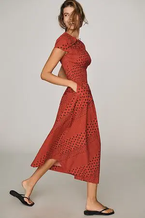 bohemian maxi dresses with sleeves Hale Bob Frida Organza Maxi Dress