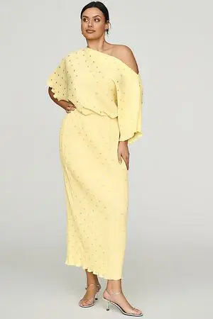 NEVER FULLY DRESSED Tilly Plus Draped Midi Dress