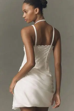 Bhldn Satin Bustier Sweetheart Mini Dress