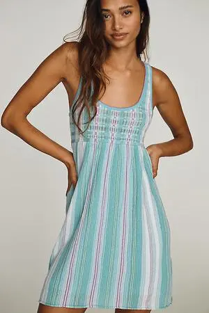Maeve Cotton Knit Babydoll Mini Dress