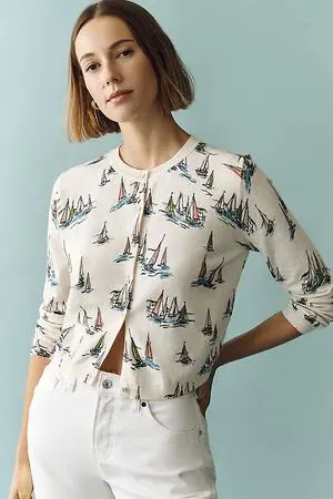Sailboat Print Cardigans