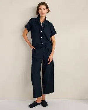 HAVEN WELL WITHIN Organic Cotton Linen Barrel Leg Pants