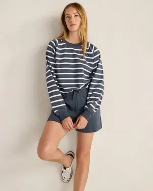 HAVEN WELL WITHIN Organic Cotton Interlock Shorts - Midnight
