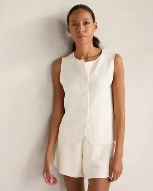 Varley Josie Button Tank Top