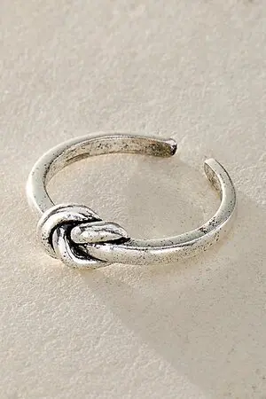Free People Double Knot Toe Ring - Silver