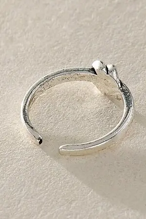 Free People Double Knot Toe Ring - Silver