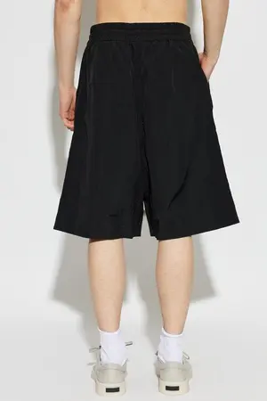 Fear Of God Logo Patch Relaxed Fit Shorts - Black