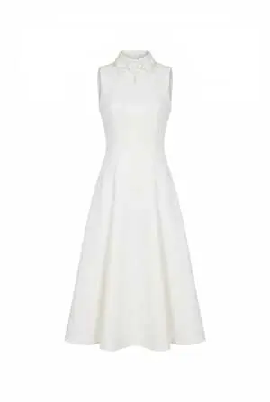 MILLA Sleeveless High Neck Midi Dress