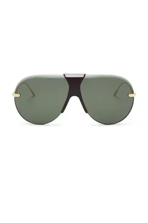 Loewe Aviator Sunglasses - Shiny Endura Gold & Green