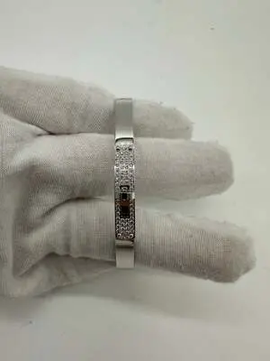 Hermès Kelly Bracelet Semi With Diamonds