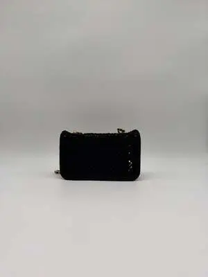 Chanel Mesh & Gold Tone Metal Flap Bag