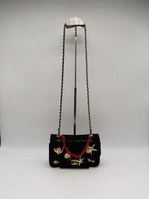 Chanel Mesh & Gold Tone Metal Flap Bag