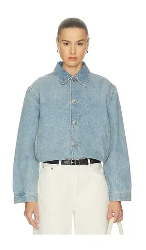 SAMSOE SAMSOE Denim Jacket With Button-down Closure