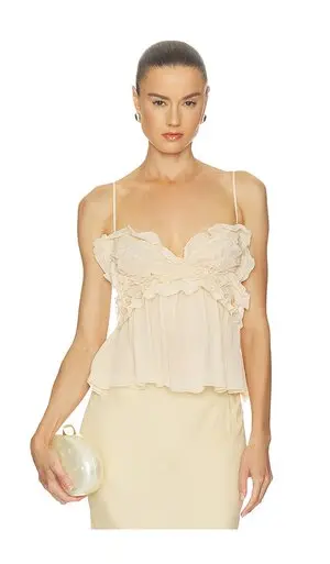 Blumarine Frill Camis Tanks For Women