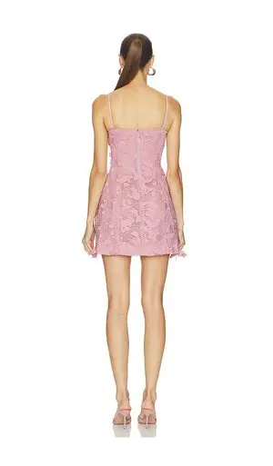 Blumarine Macrame Lace Mini Dress - Pink