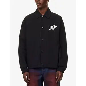 AWAKE NY Embroidered Cotton-blend Coach Jacket