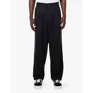 Obey Double-pleated Woven Trousers