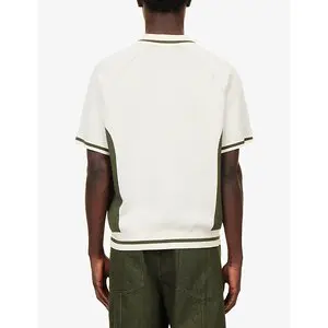 Obey Sport Logo-print Knitted Polo Top