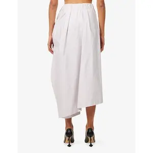 Issey Miyake Twist Draped Cotton Trousers