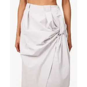 Issey Miyake Twist Draped Cotton Trousers