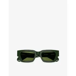 Oliver Spencer Jil Sander Edition 6 Rectangle-frame Acetate Sunglasses - Green