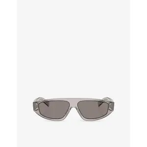 Prada Irregular Frame Acetate Sunglasses - Grey