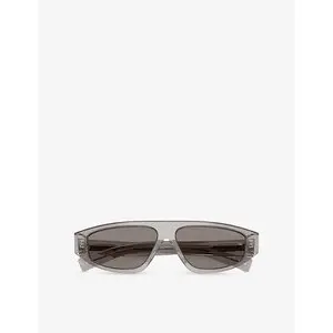 Prada Irregular Frame Acetate Sunglasses - Grey