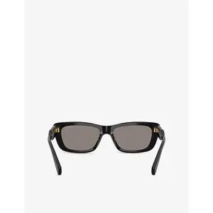 Miu Miu Rectangular Frame Acetate Sunglasses