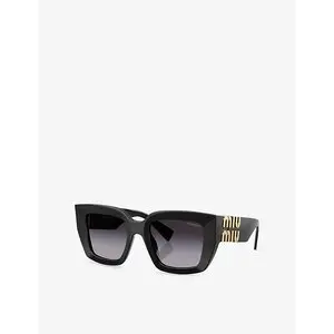 Miu Miu Square-frame Acetate Sunglasses - Black