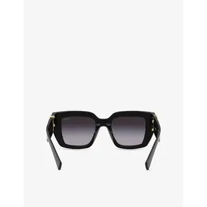 Miu Miu Square-frame Acetate Sunglasses - Black