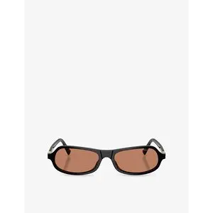 Miu Miu Irregular-frame Acetate Sunglasses - Black