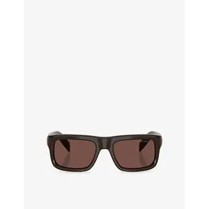 Prada Square-frame Acetate Sunglasses - Brown