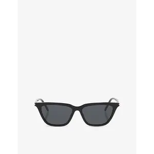 Saint Laurent Butterfly-frame Acetate Sunglasses - Black