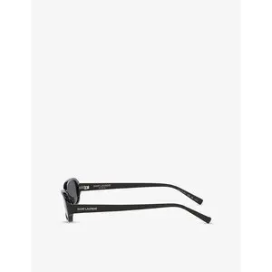Saint Laurent Sl 872 Oval-frame Acetate Sunglasses