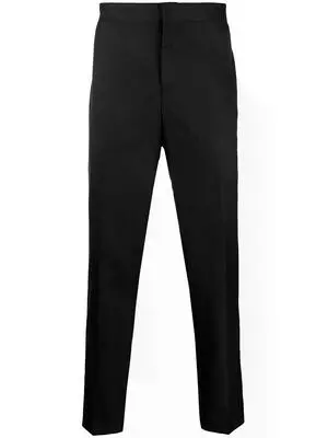 Brunello Cucinelli Virgin Wool-silk Blend Trousers - Black