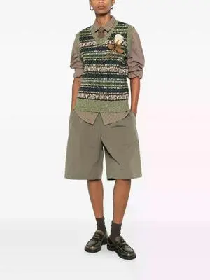 KA WA KEY Grandpa's Rose V-neck Vest