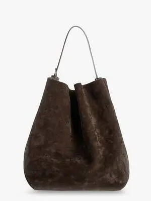 TOTEME Suede Belted Tote Bag - Brown
